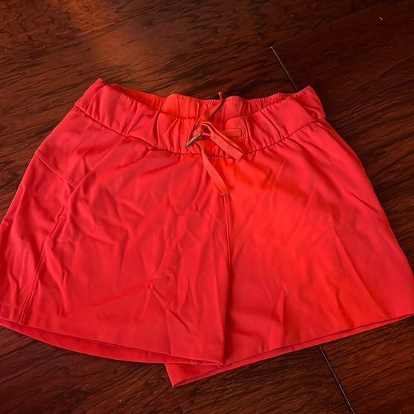lululemon athletica | Shorts | Bright Red Lululemon Shorts | Poshmark